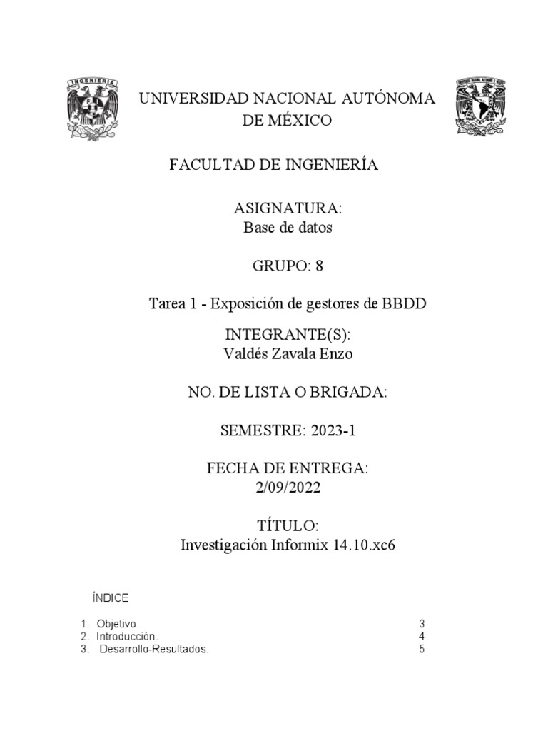 Informix 14.10.xc6 EVZ | PDF | Bases de datos | Gestión de datos Informix 14.10.xc6 EVZ | PDF | Bases de datos | Gestión de datos