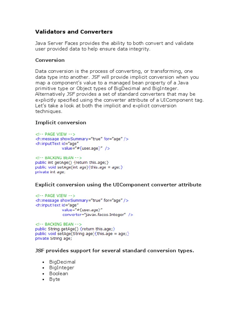 Valid A Tors and Converters | PDF | Data Type | Class (Computer Programming)