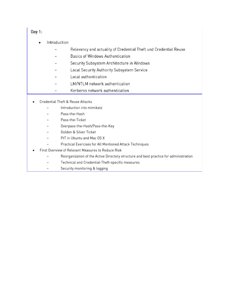 Active Directory Security Training | PDF