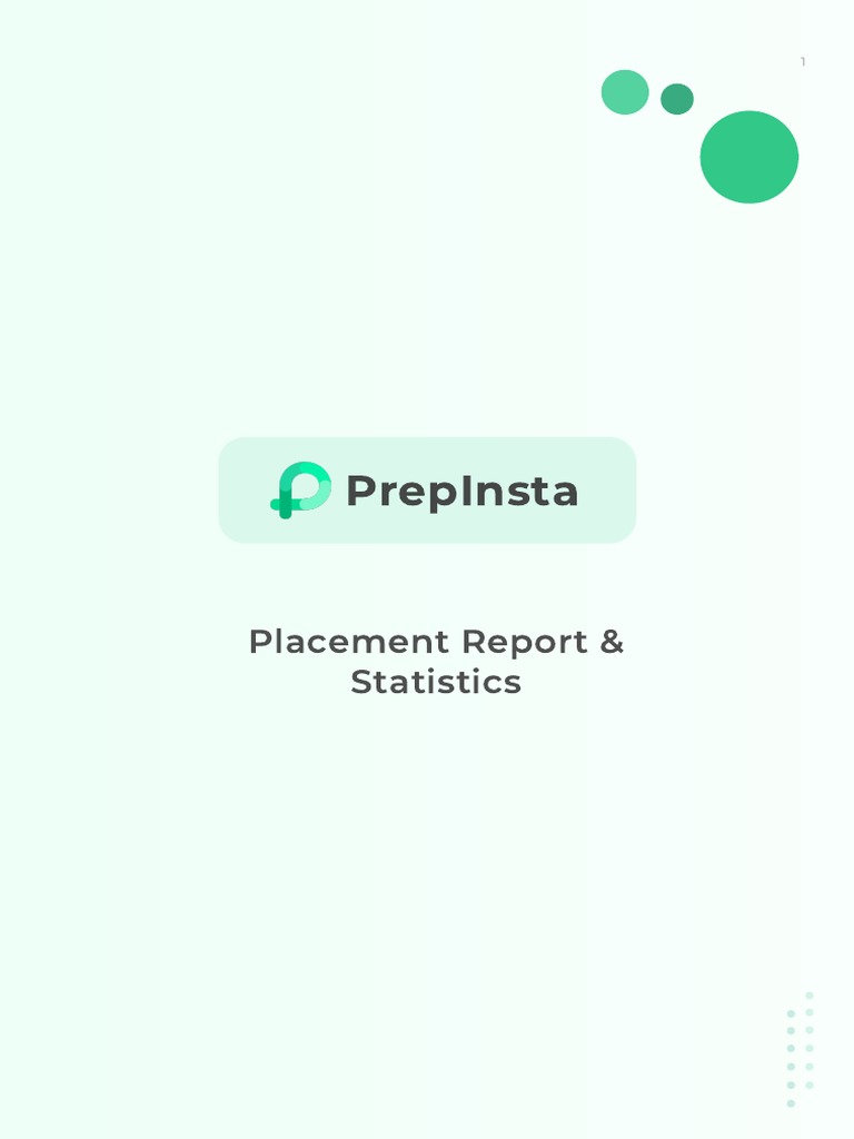 PrepInsta Placement Report Stastics | PDF | Business PrepInsta Placement Report Stastics | PDF | Business