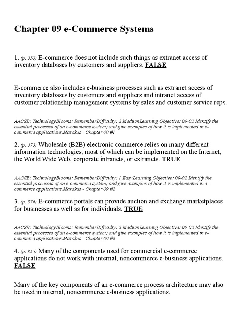 Key Components And Processes Of E Commerce Systems Pdf Online