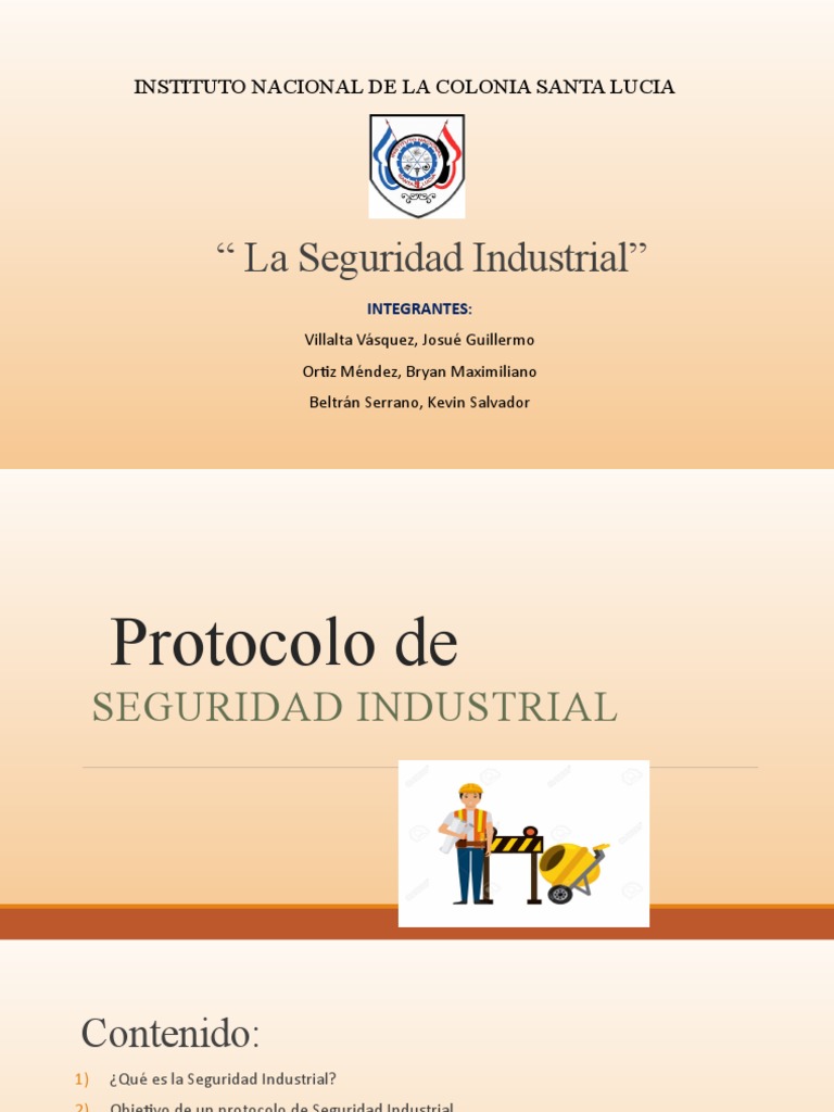 Protocolo Seguridad Industrial | PDF | Business