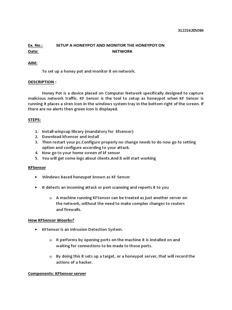 Setup A Honeypot | PDF | File Transfer Protocol | Port (Computer Networking)