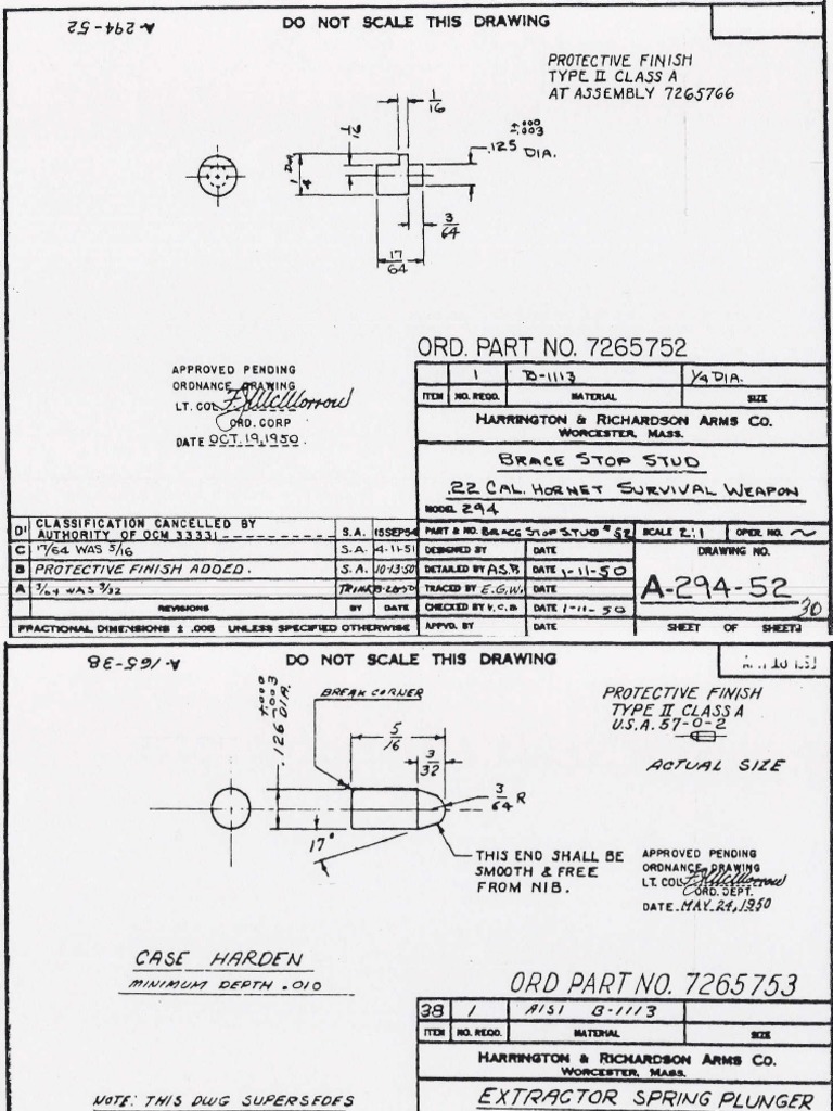 M4 Survial Rifle Blueprints PT 3 | PDF