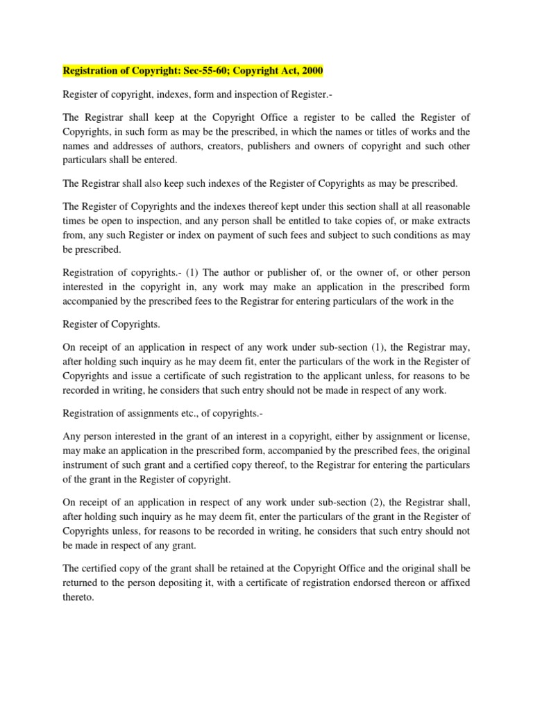 Copyright Registration Infringement Etc. | PDF | Copyright Infringement ...