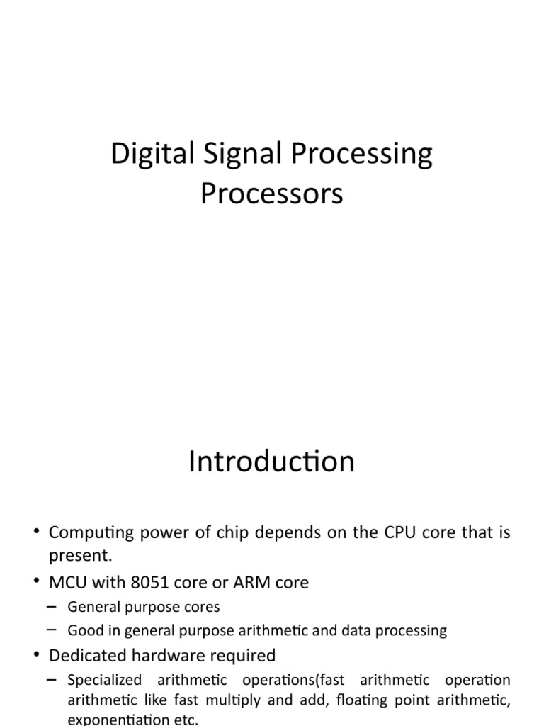 Chap 15 | PDF | Digital Signal Processor | Central Processing Unit