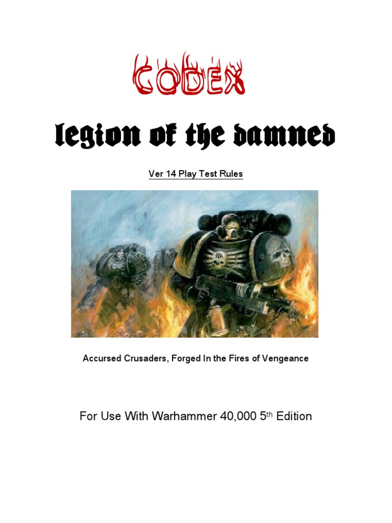 CODEX Legion of The Damned V14.1 | PDF | Military | Warfare