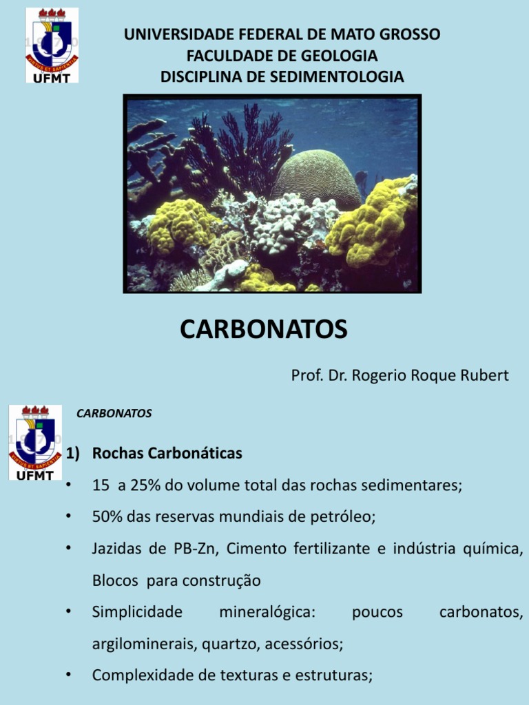 Carbonatos e Evaporitos | PDF | Geologia | Materiais naturais