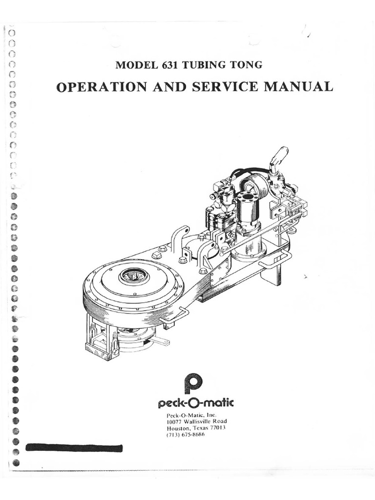Peck-O-Matic Model 631 Operation and Service Manual | PDF