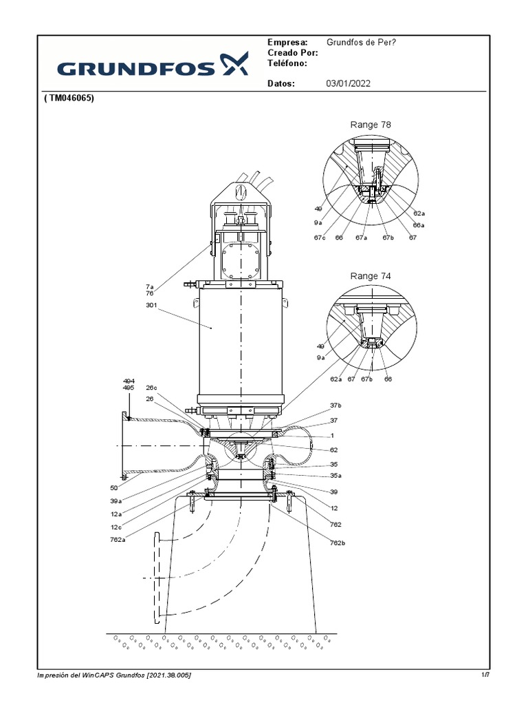 Despiece de La Bomba Standar. | PDF | Ingeniería mecánica | Máquinas