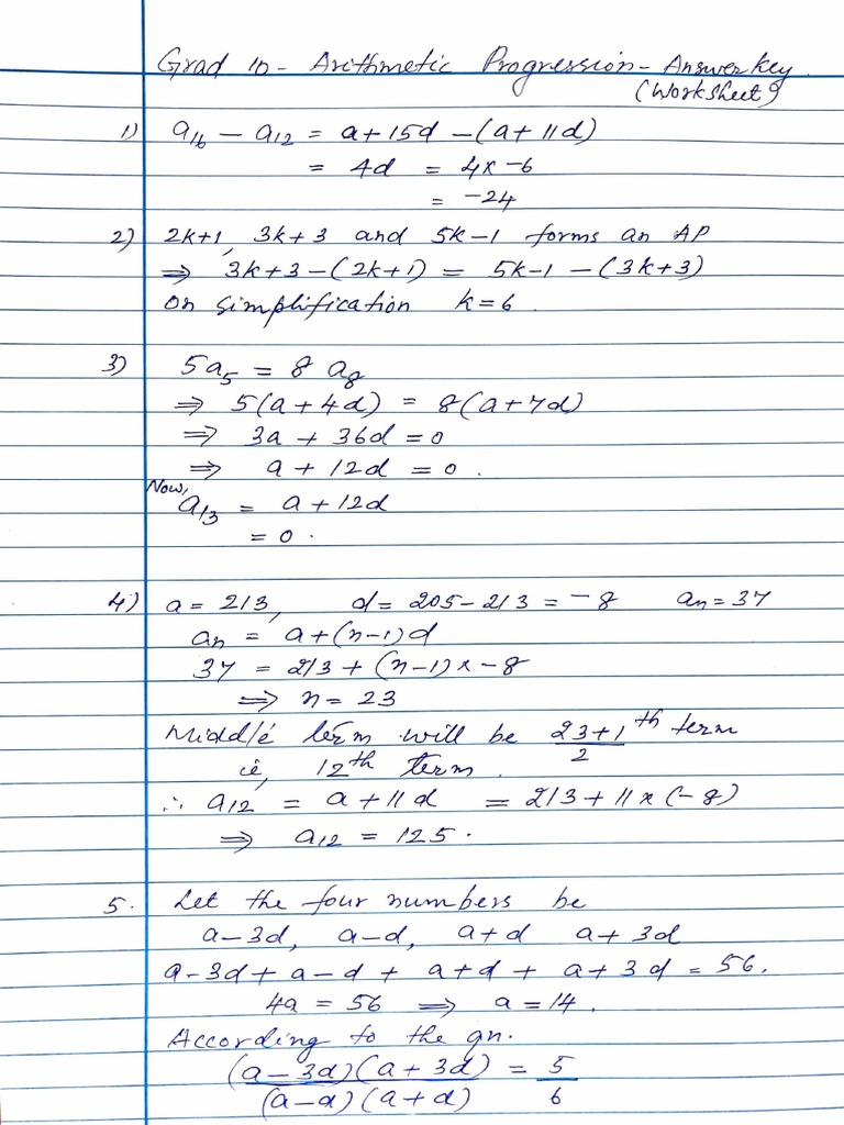 A.P. Worksheet Answer Key | PDF