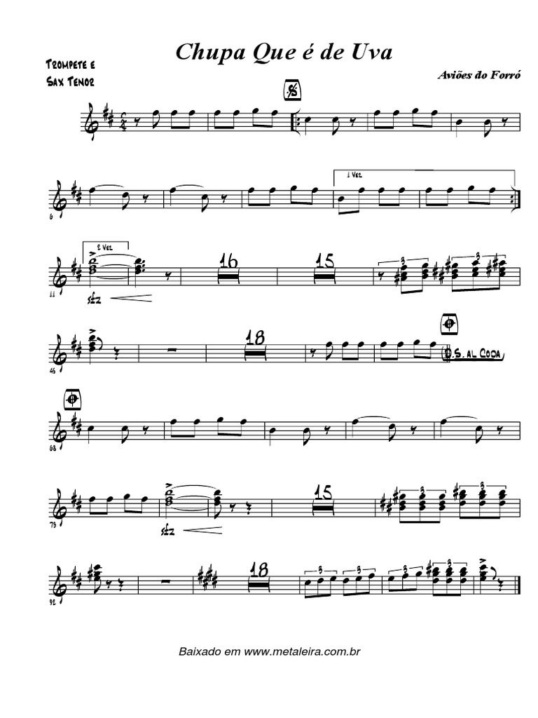 Aviões Do Forro-CHUPA QUE É DE | PDF