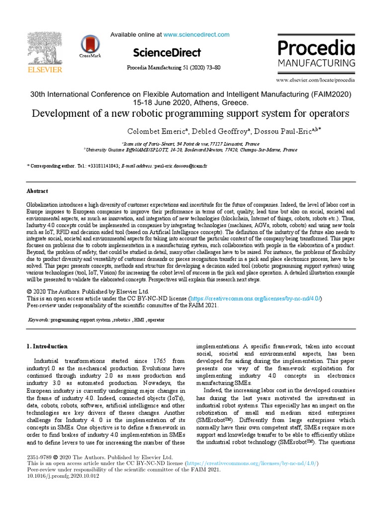 Summary of Research | PDF | Robotics | Robot