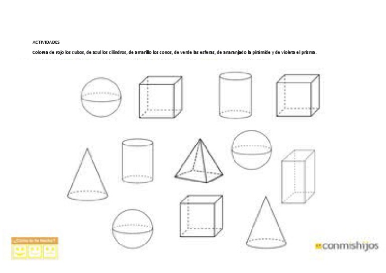 Actividades Cuerpos Geométricos | PDF