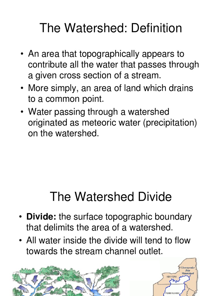 The Watershed: Definition | PDF | Stream | Drainage Basin