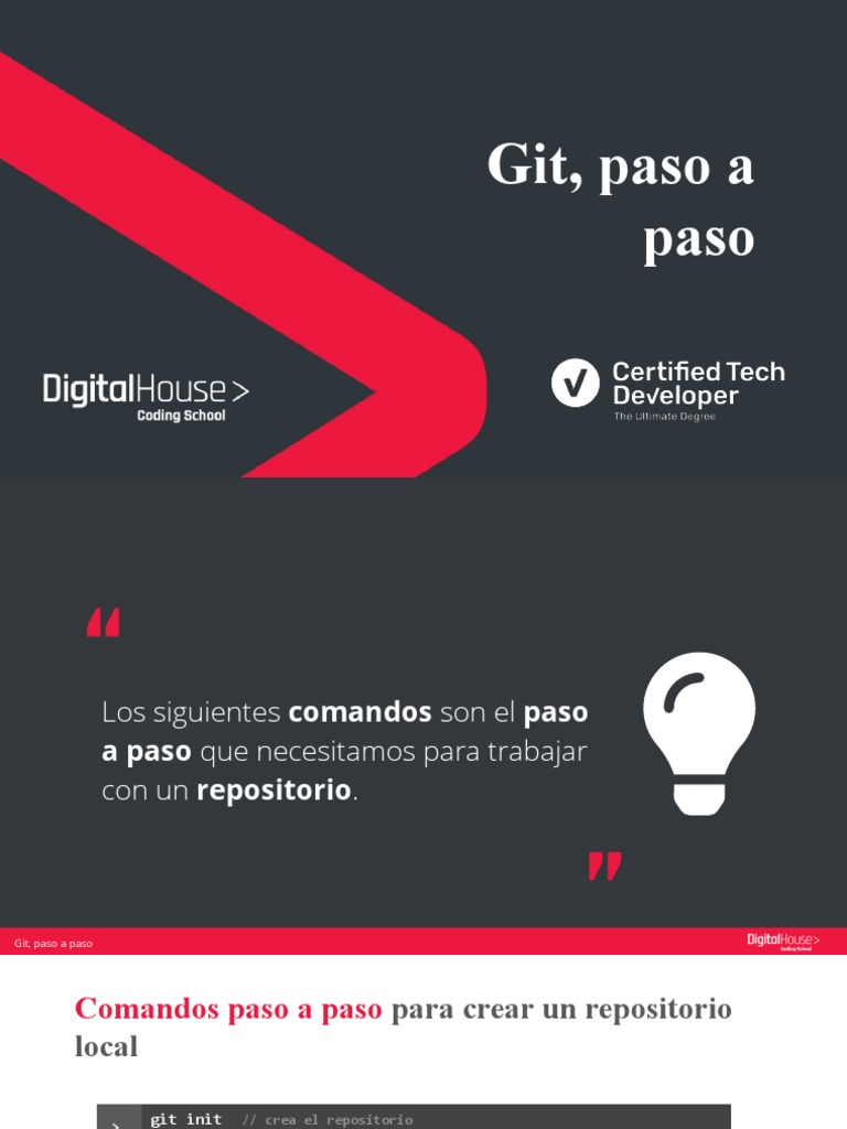 (Presentacion) Git, Paso A Paso | PDF | Familias de sistemas operativos | Código fuente