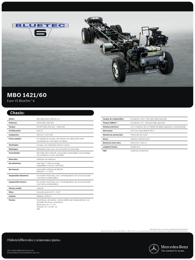 Mbo 1421 60 | PDF | Eje | Mercedes Benz