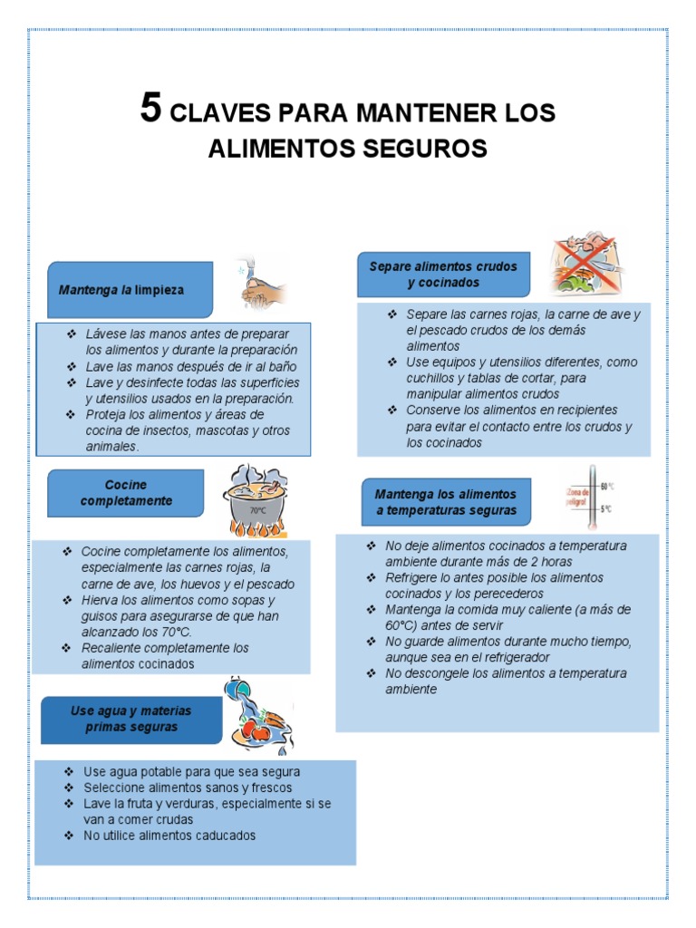 5 Claves para Mantener Los Alimentos Seguros | PDF