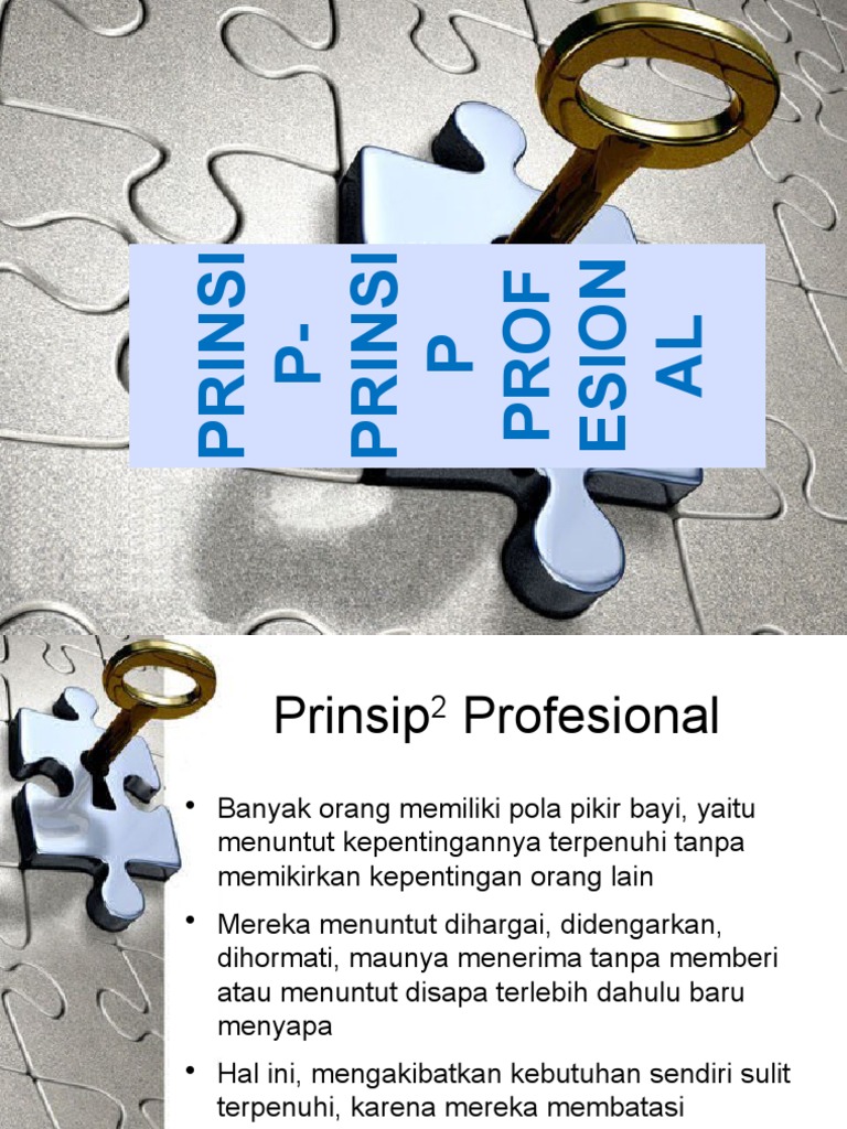 Prinsip Prinsip Profesional | PDF