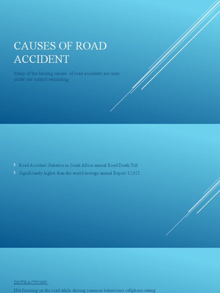 Causes of Road Accident | PDF | Social Science
