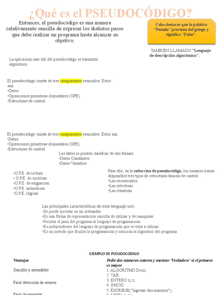Qué Es El Pseudocódigo | PDF | Algoritmos | Lenguaje de programación