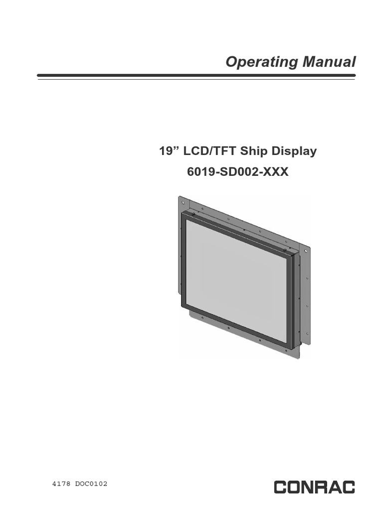 LCD TFT Ship Display Manual | PDF | Network Packet | Information And ...