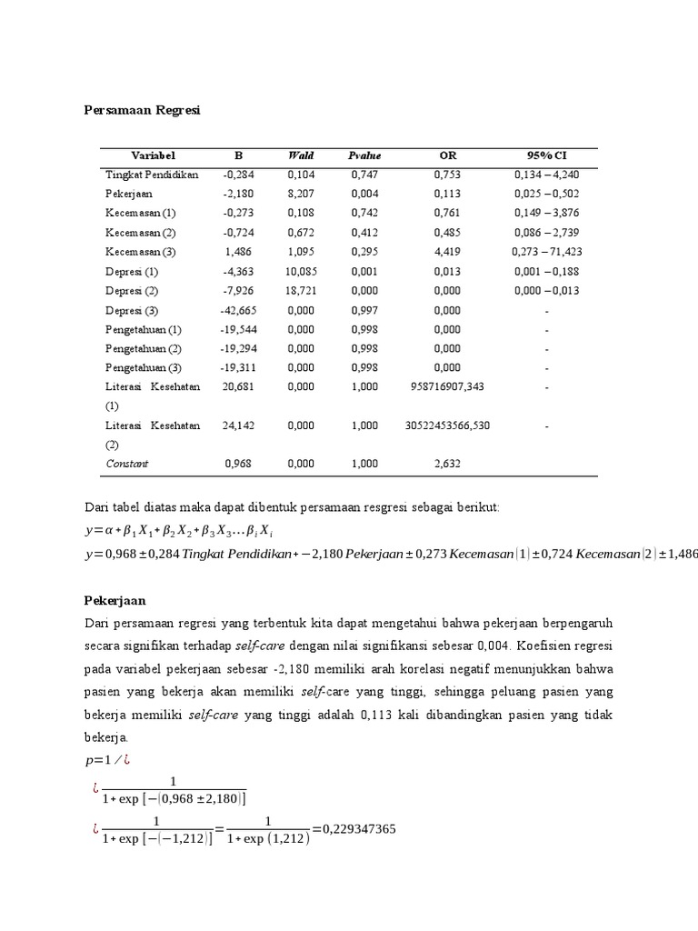 Persamaan Regresi | PDF
