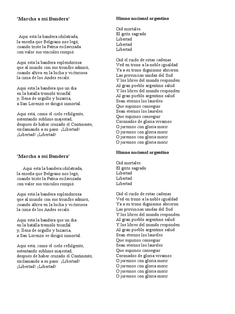 Marcha a mi Bandera: Letra y Significado | PDF