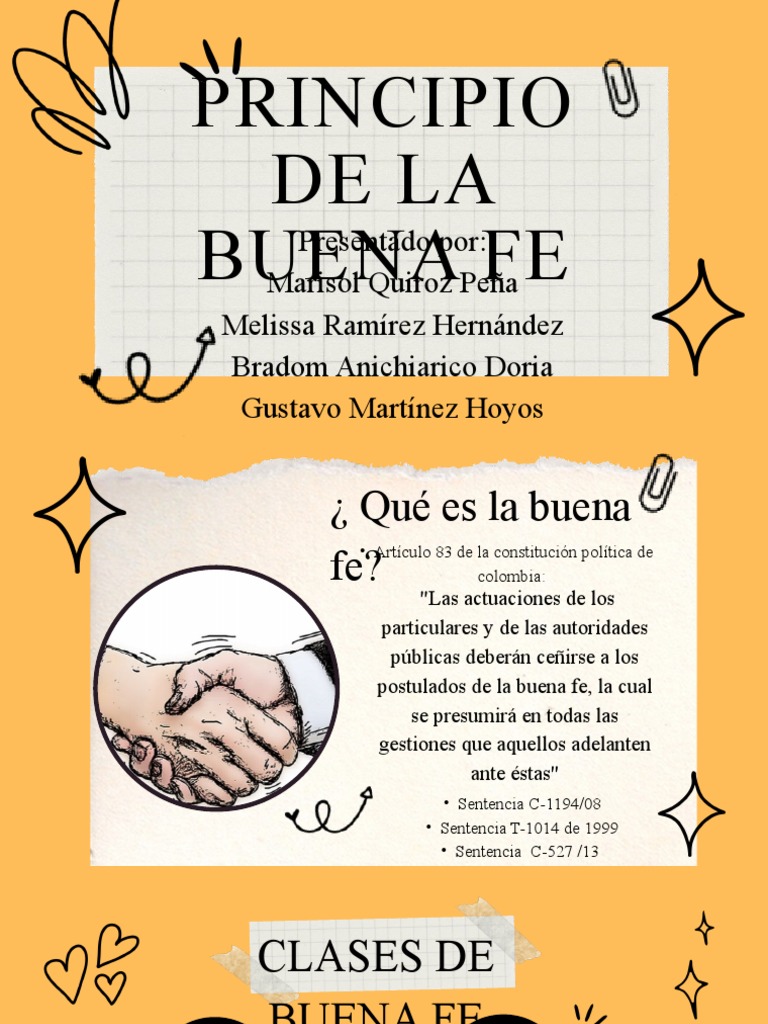 Principio de La Buena Fe | PDF
