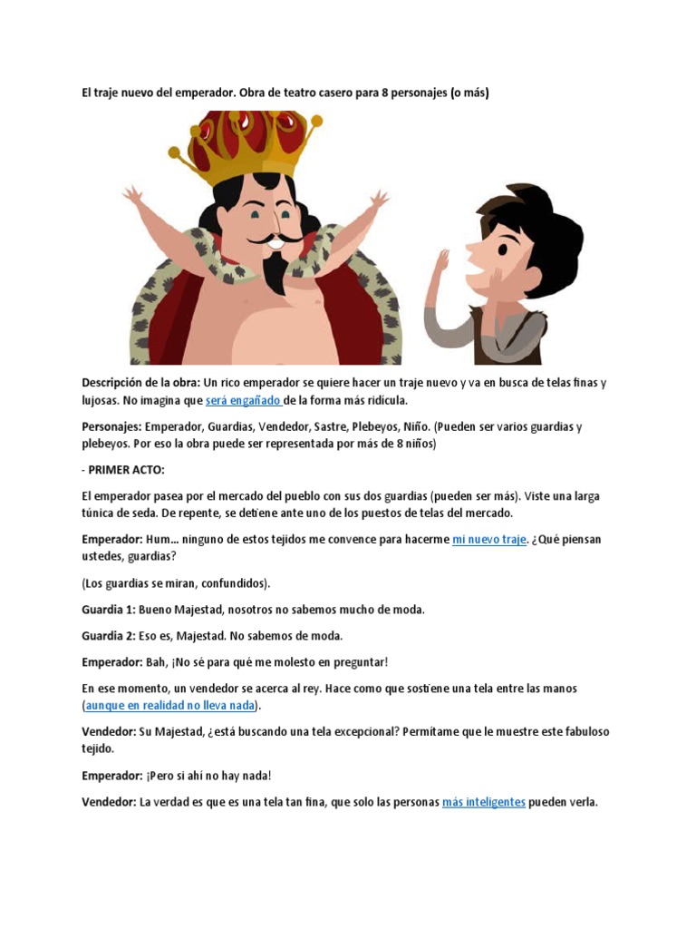 El Traje Nuevo Del Emperador | PDF
