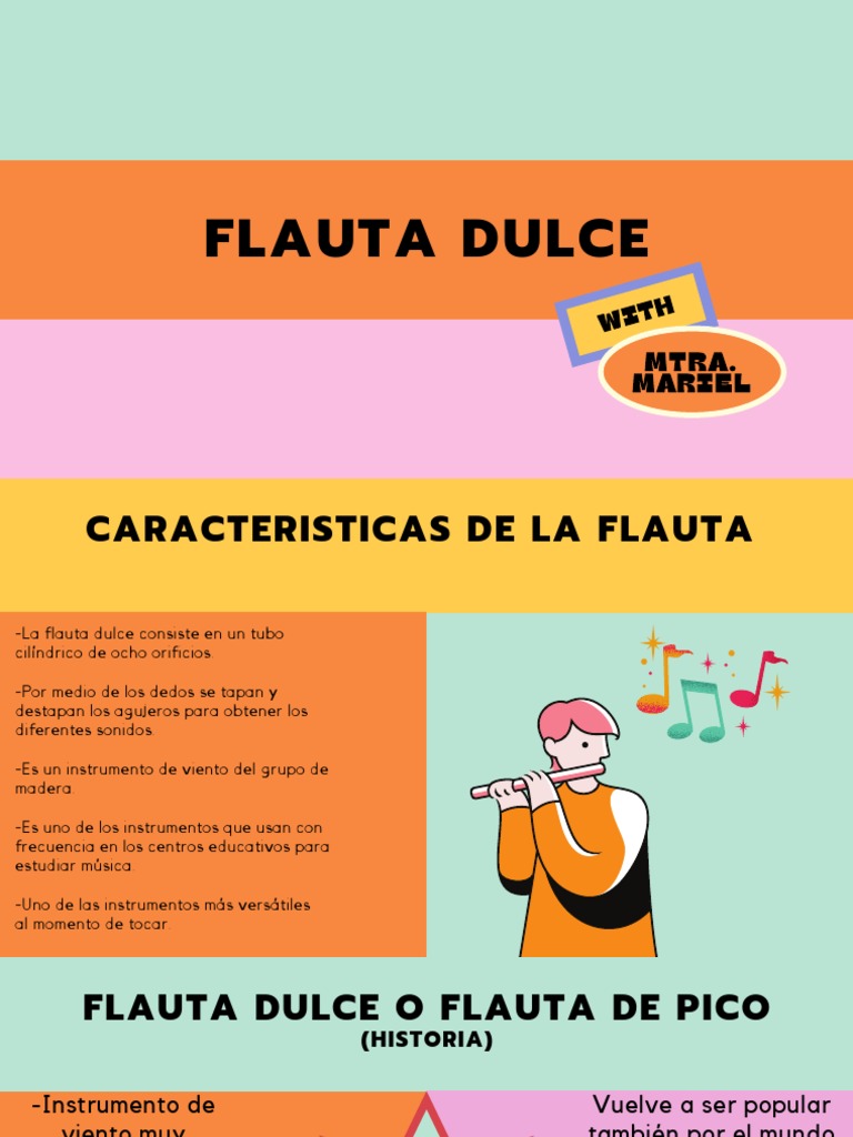 Historia y Características de La Flauta Dulce PDF | Descargar gratis ...