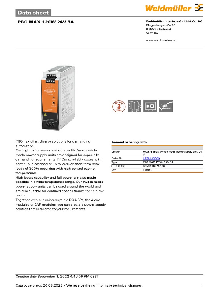 PROmax Power Supply Overview | PDF | Alternating Current | Power Supply