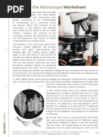 Microscopy Timeline Self Reading Comprehension | PDF | Microscope ...