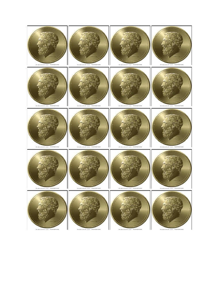 Monedas Imprimir | PDF