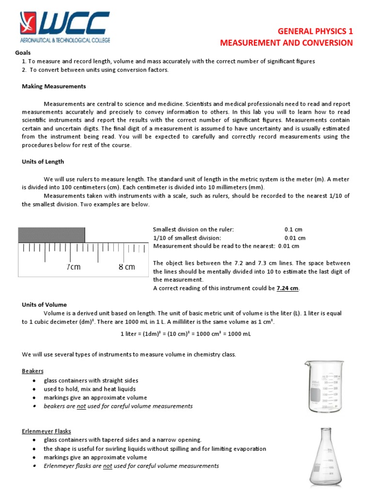 Physics Lab Act. | PDF | Measurement | Significant Figures