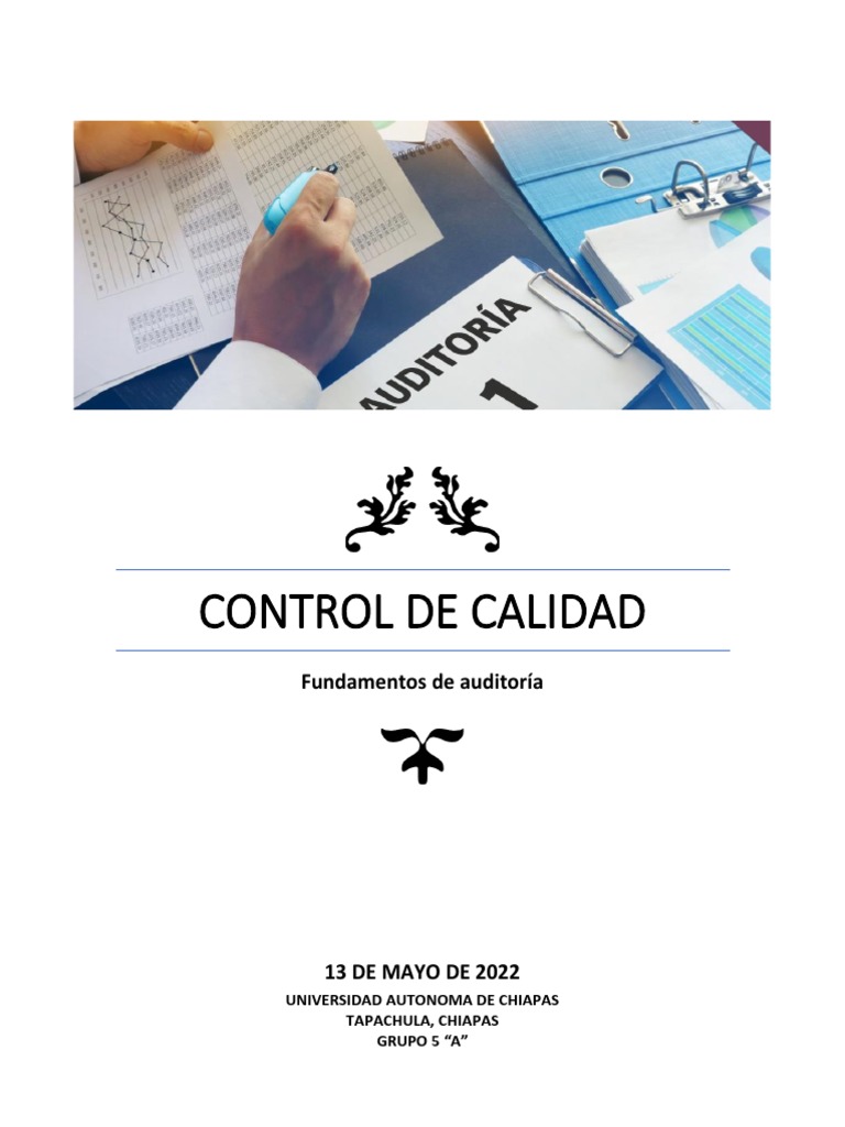 Control de Calidad en Auditorías Financieras | PDF | Auditoría ...