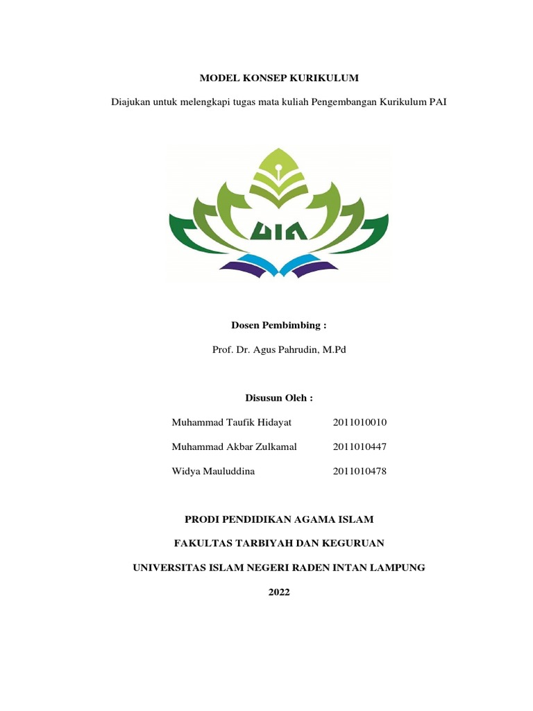 Model Konsep Kurikulum-1 | PDF