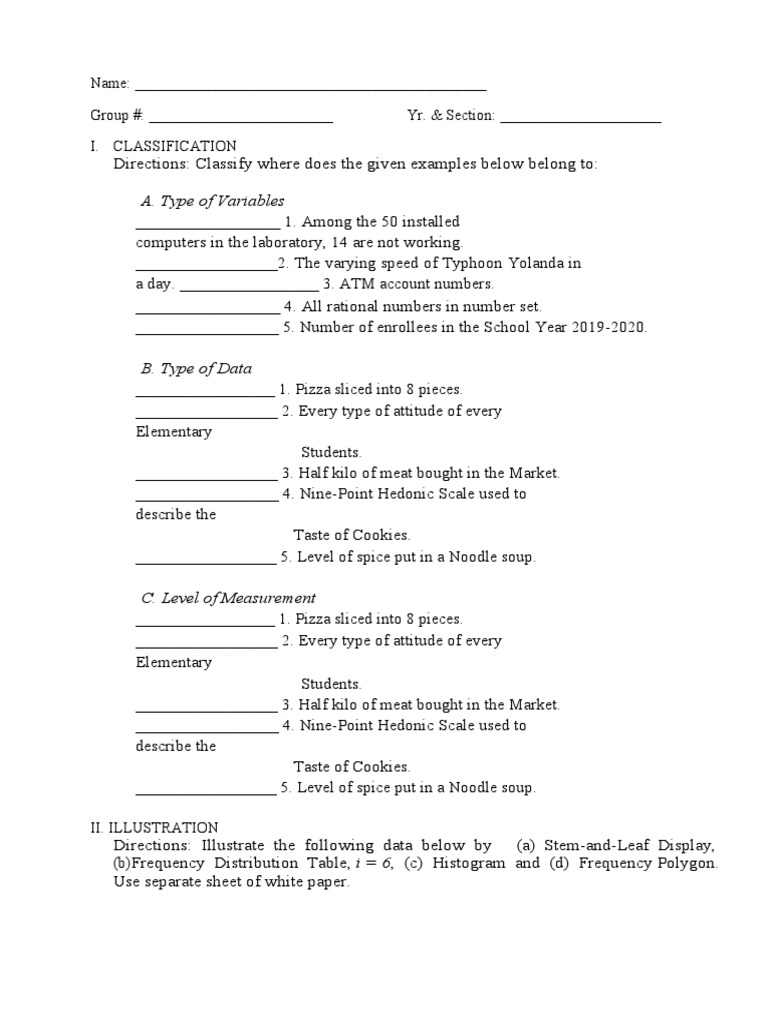 Activity 6-Copai Method | PDF | Mode (Statistics) | Median