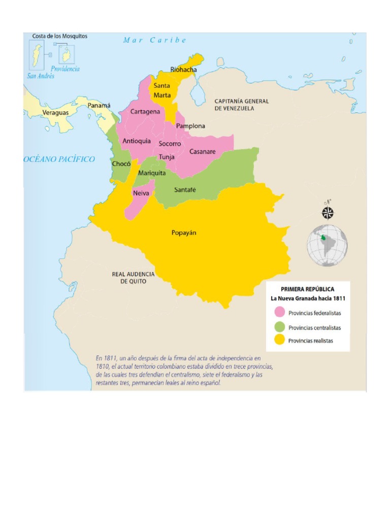 Mapa de La Nueva Granada 1811 | PDF