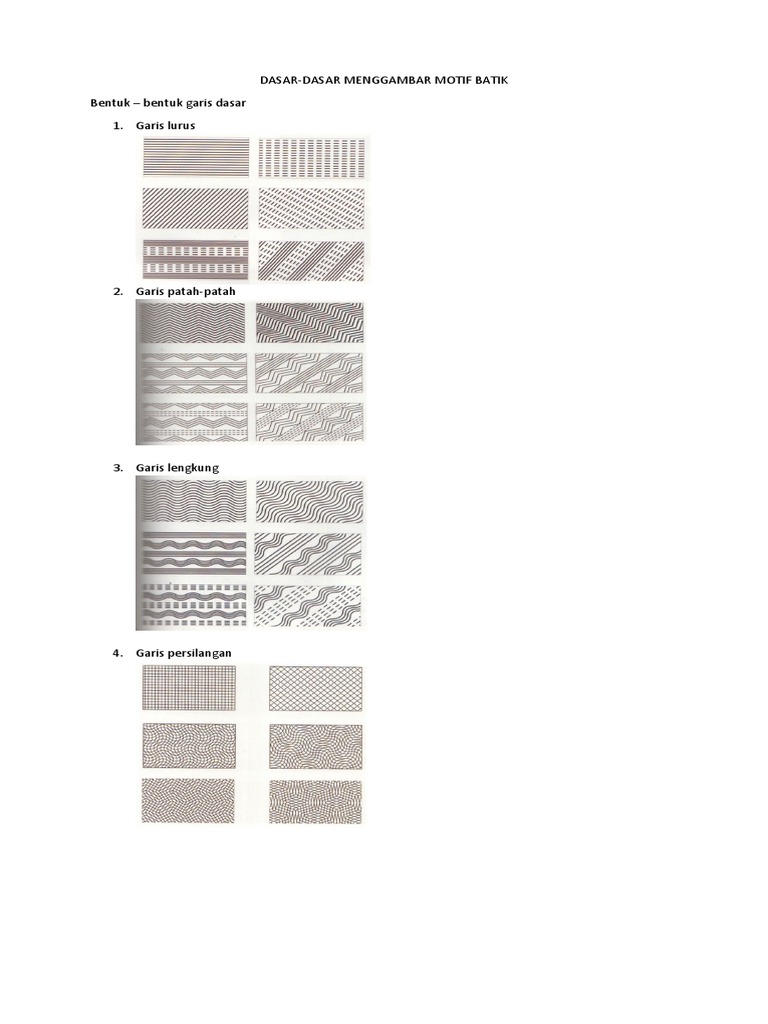 Dasar Menggambar Motif Batik Pdf