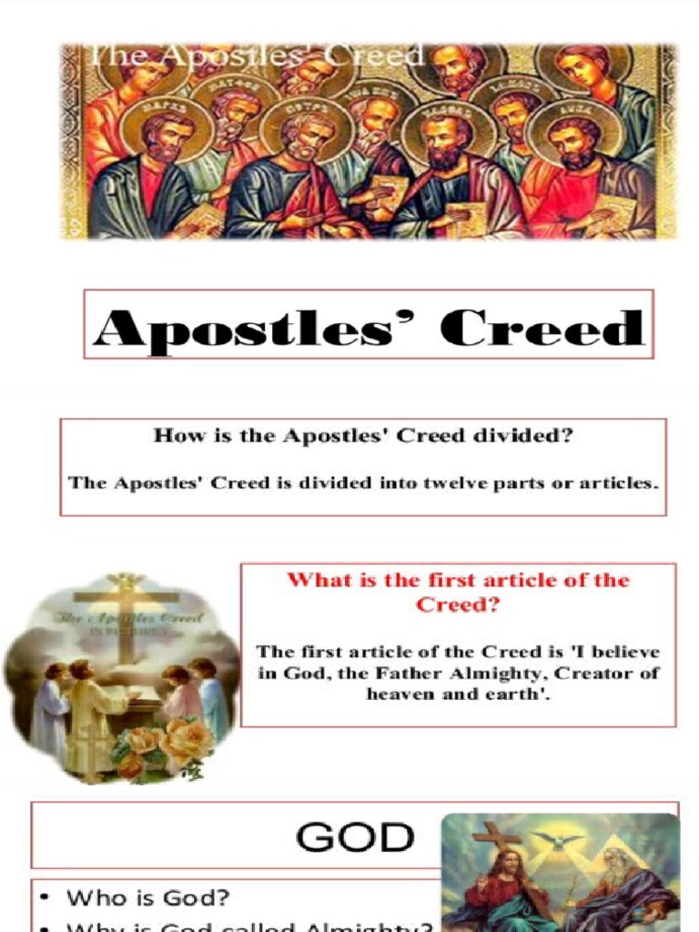 Apostles Creed | PDF