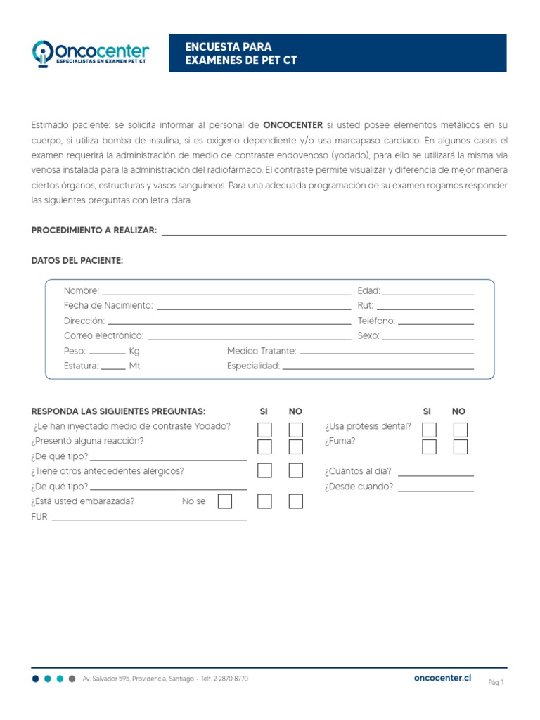 PetCt Encuesta 220907 162321 | PDF | Tomografía de emisión de ...