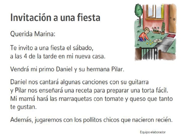 Lectura Invitacion | PDF