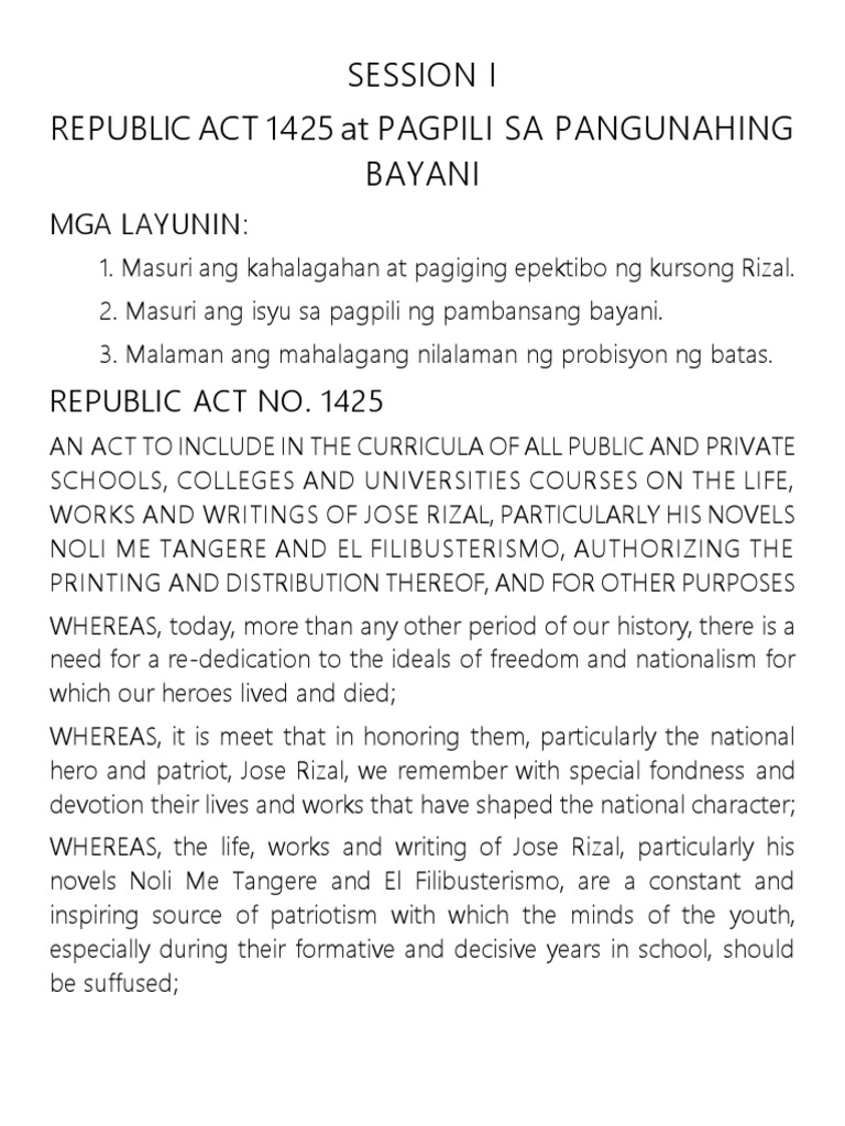 RIZAL: INSPIRATION FOR A NEW GENERATION | PDF | Philippines