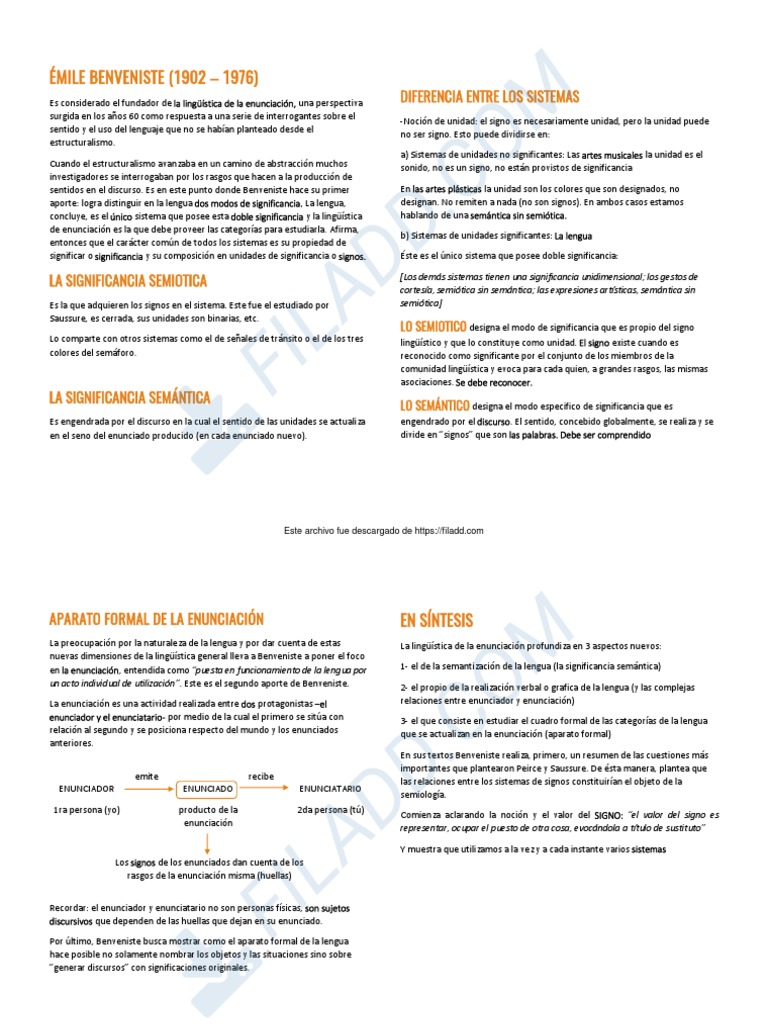 Emile Benveniste | PDF | Lingüística | Comunicación humana