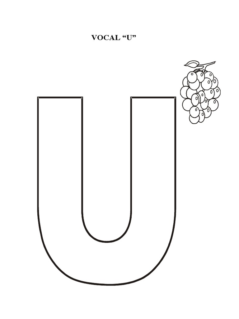 La Vocal U para Niños de 3 Años | PDF