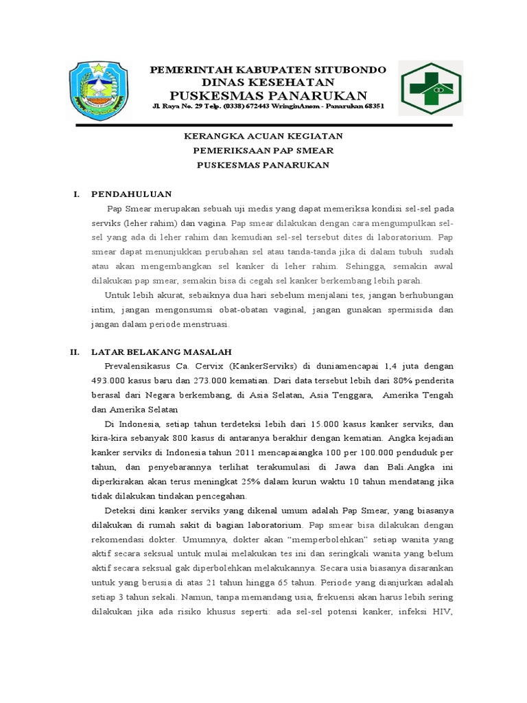 Pemeriksaan Pap Smear Panarukan | PDF