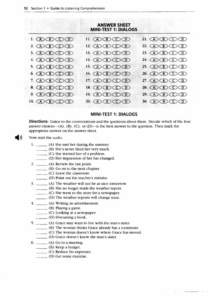 The Complete Guide To The TOEFL PBT Test Class 1 | PDF