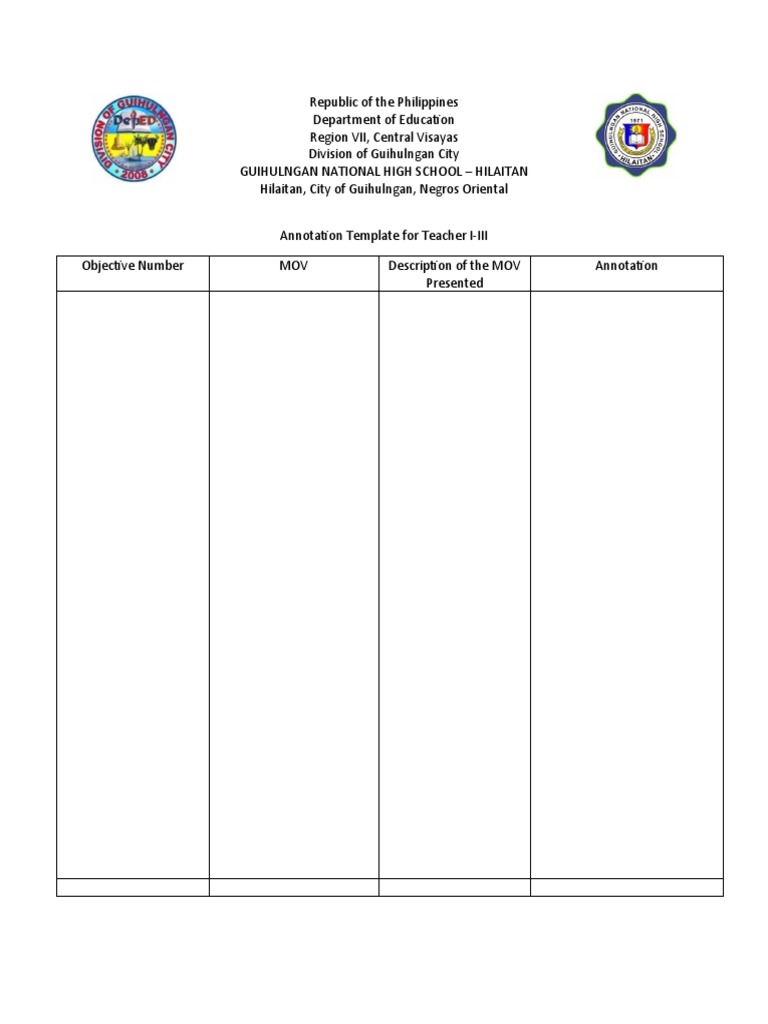 Annotation Form Modified | PDF