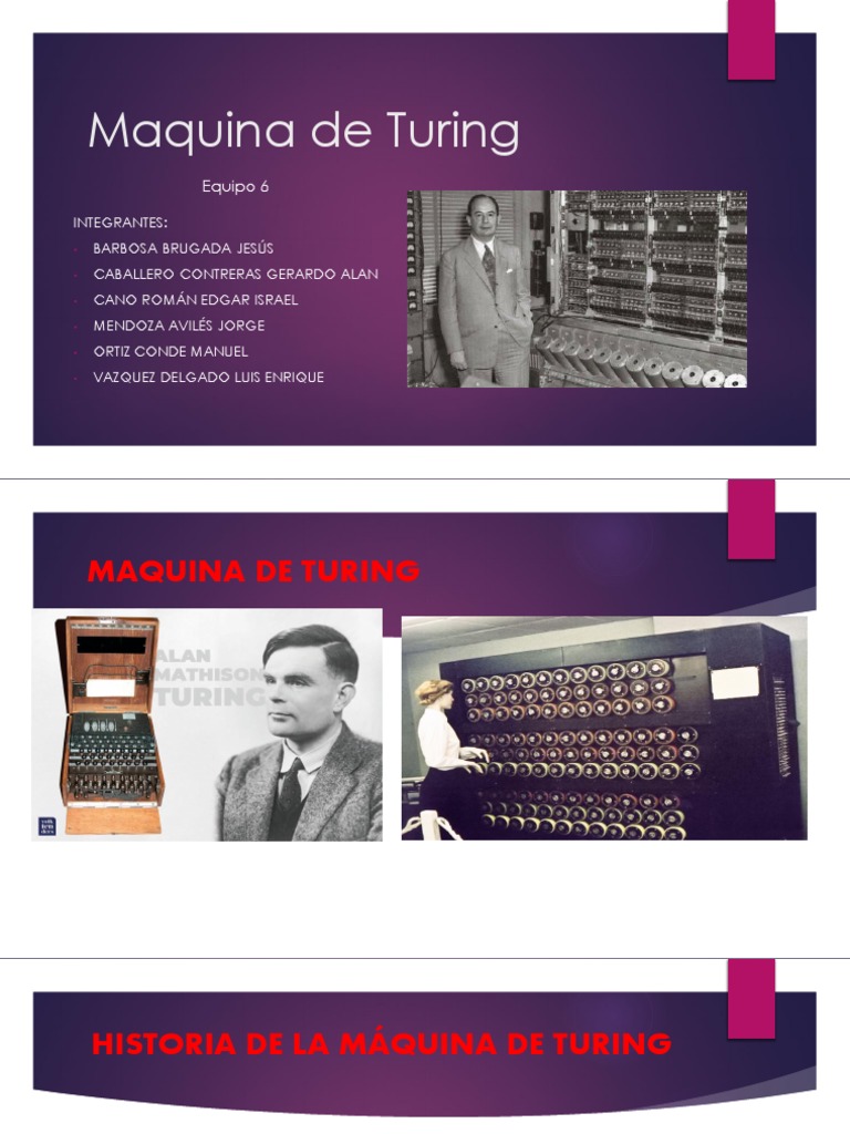 Maquina de Turing | PDF | Alan Turing | Matemáticas